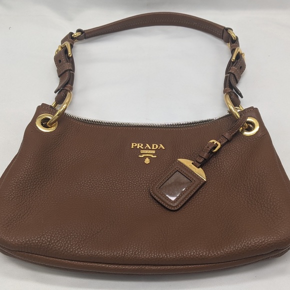 Prada | Bags | Prada Leather Purse Brandyrare | Poshmark